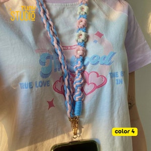 Handmade Macramé Strap, Daisy Flower Crossbody Strap, Macramé Boho ...