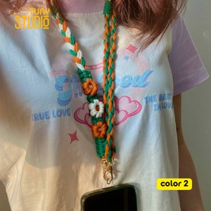 Handmade Macramé Strap, Daisy Flower Crossbody Strap, Macramé Boho ...