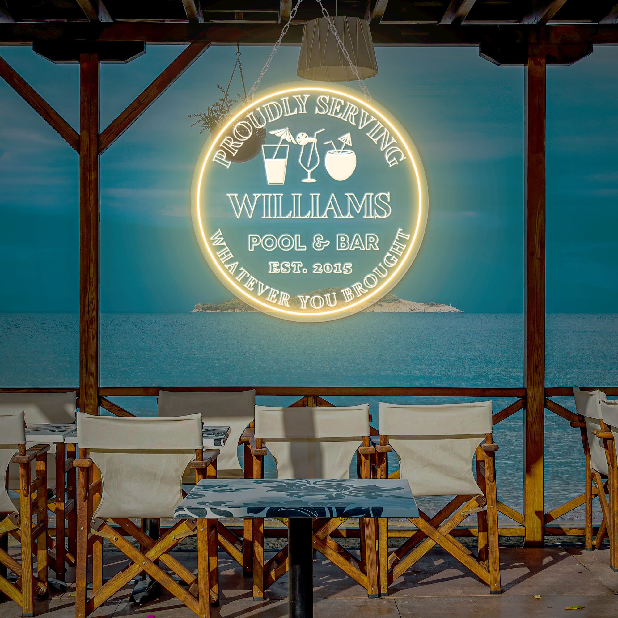 Custom Bar Neon Sign for Home Bar, Personalized Neon Sign Custom LED ...