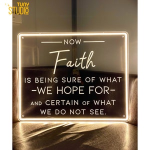 Custom Bible Verse Neon Sign, 3D Engraving Art Neon Sign, Favorite ...