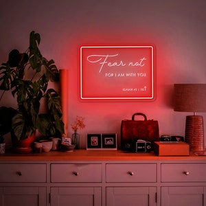 Personalized Bible Verse 3D Engraving Neon Sign, Custom Favorite Bible ...