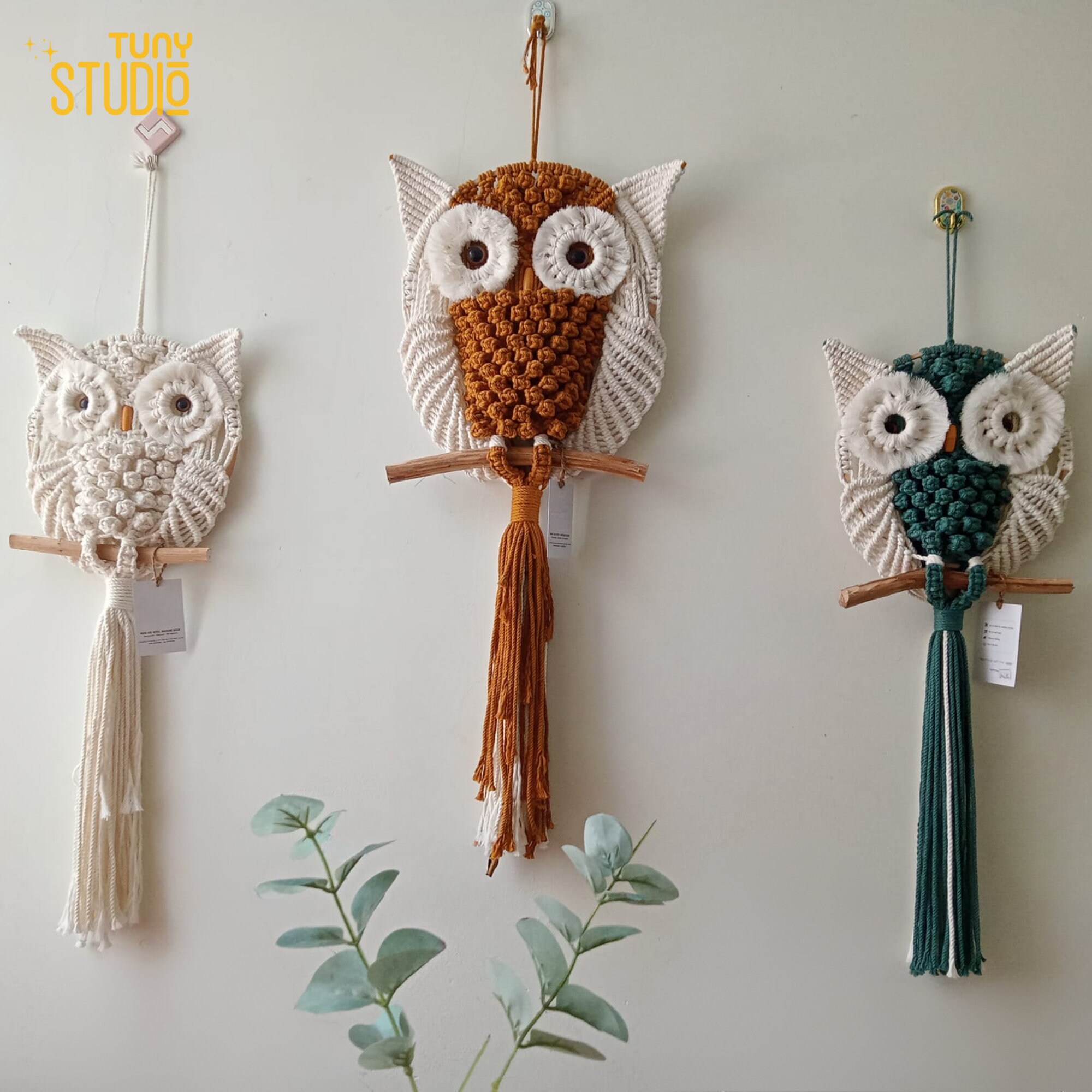 Macrame Owl Wall Decor, Playroom Decor, Macrame Nursery, Boho Home ...