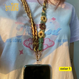 Handmade Macramé Strap, Daisy Flower Crossbody Strap, Macramé Boho ...