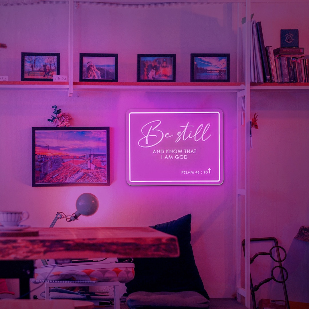 Personalized Bible Verse LED Light, Custom Bible Neon Sign, Christening ...