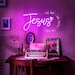 Jesus Neon Light, Jesus Led Sign, Jesus Christ Neon Sign, Christian ...