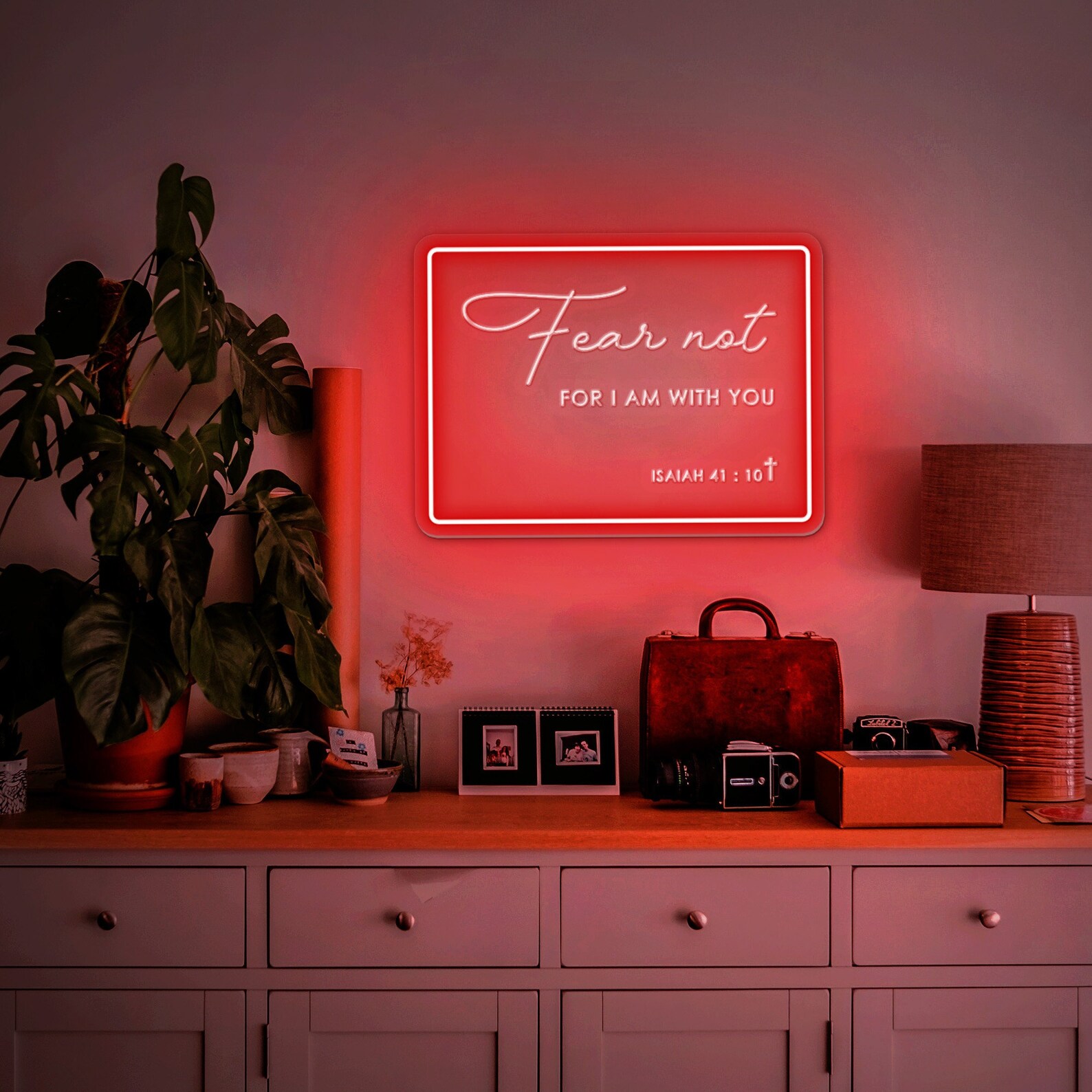 Personalized Bible Verse LED Light, Custom Bible Neon Sign, Christening ...