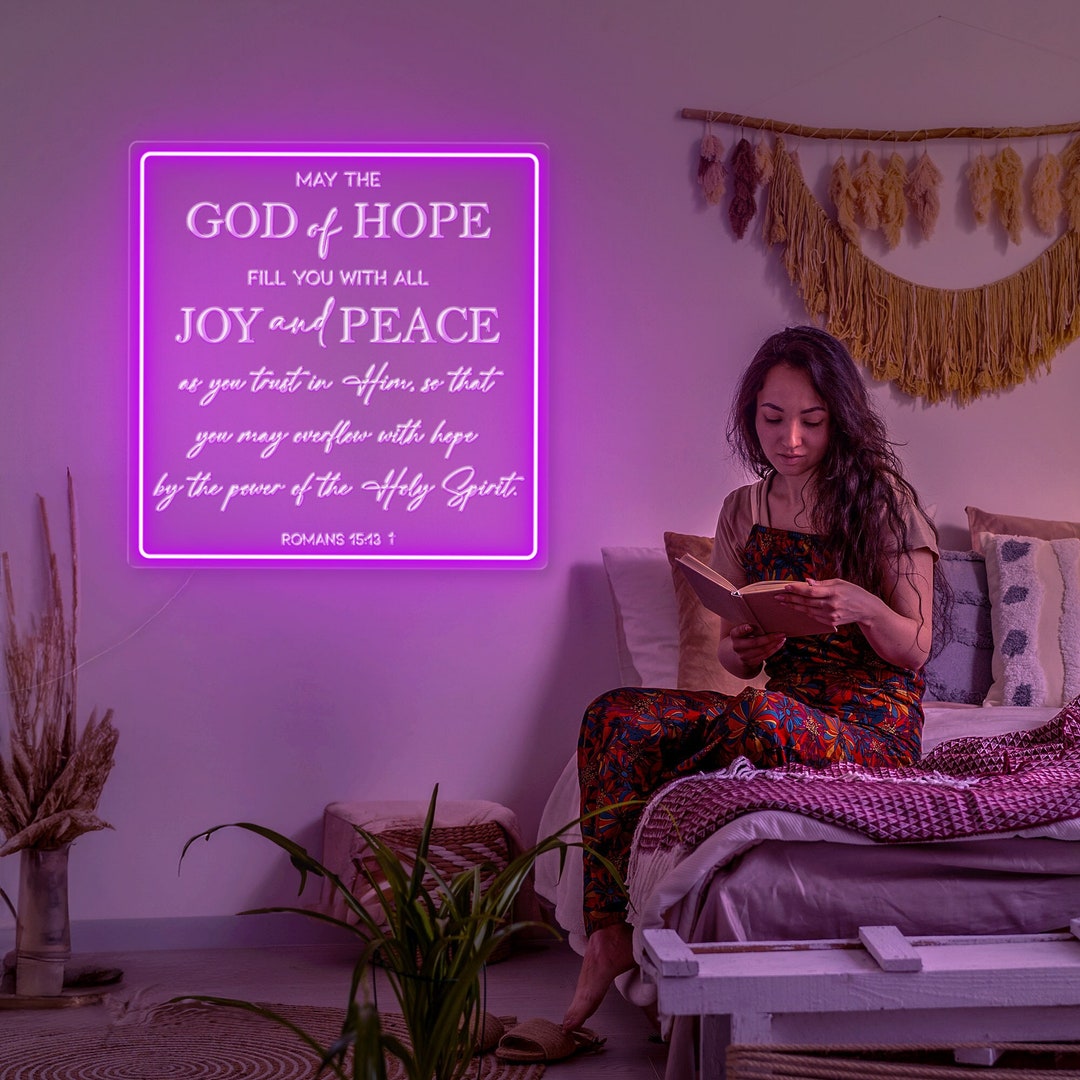 Personalized Bible Verse Neon Sign, Bible Verse LED Light, Custom ...