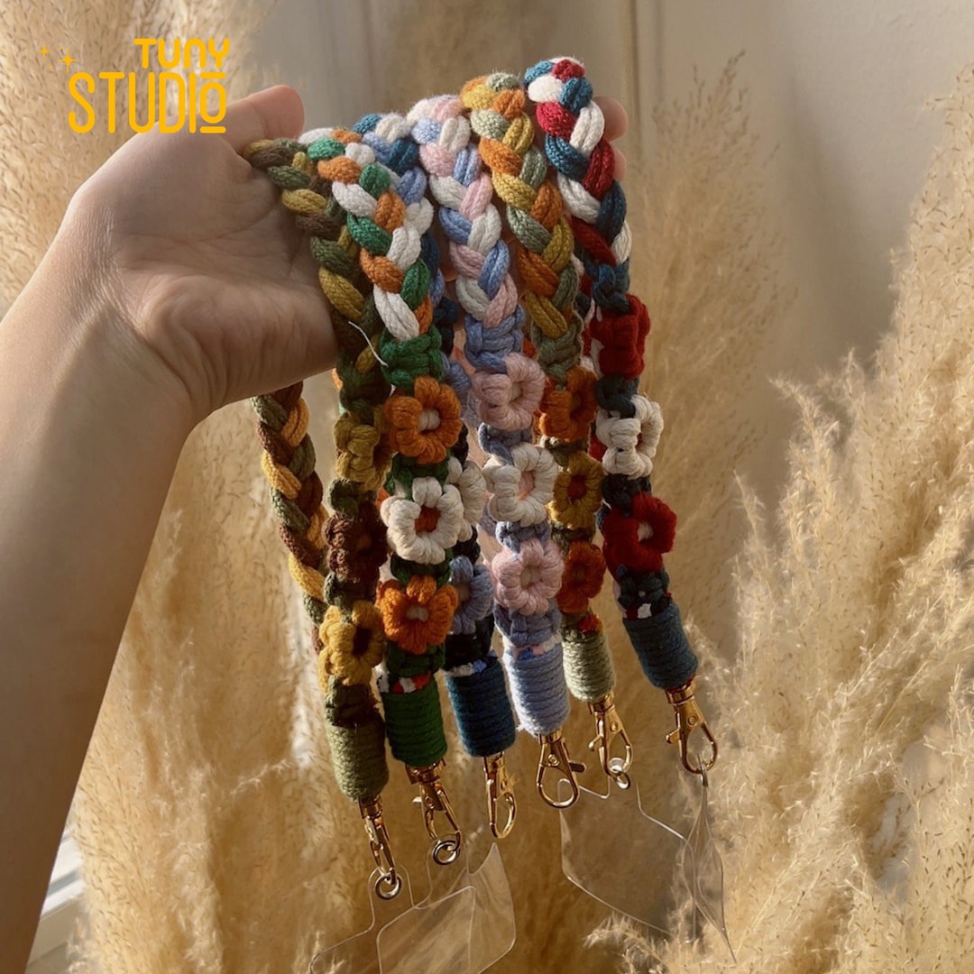 Macrame Wristlet for Your Keys, Custom Lanyard, Boho Macrame ...
