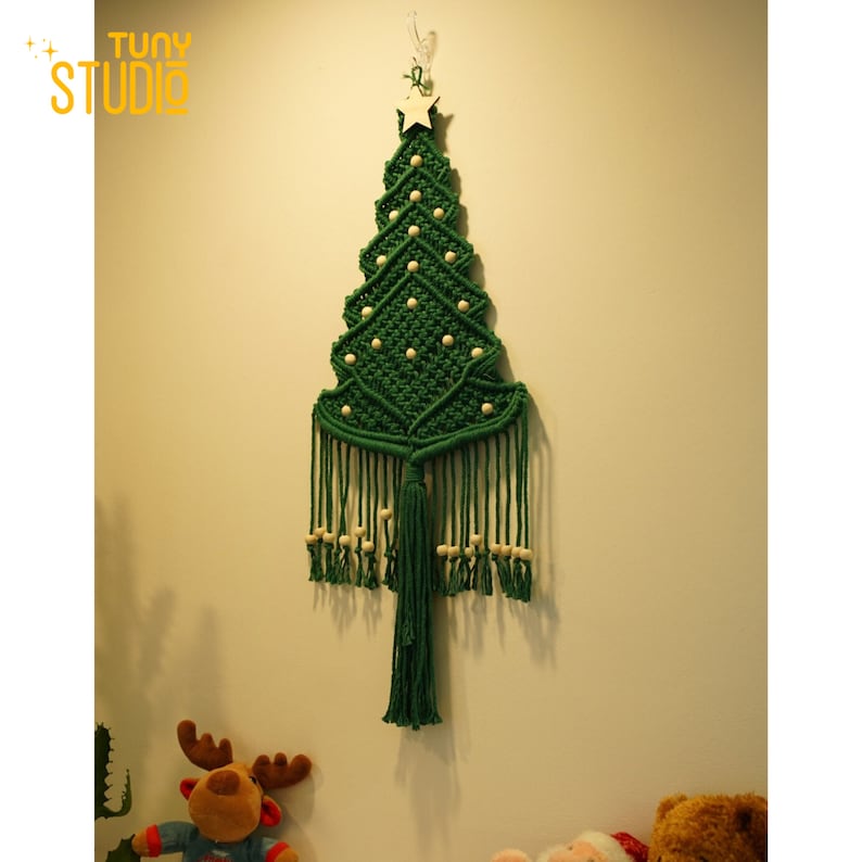 Large Macrame Christmas Tree Boho Christmas Decor Pine Tree - Etsy