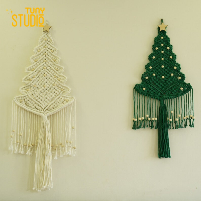 Large Macrame Christmas Tree Boho Christmas Decor Pine Tree - Etsy