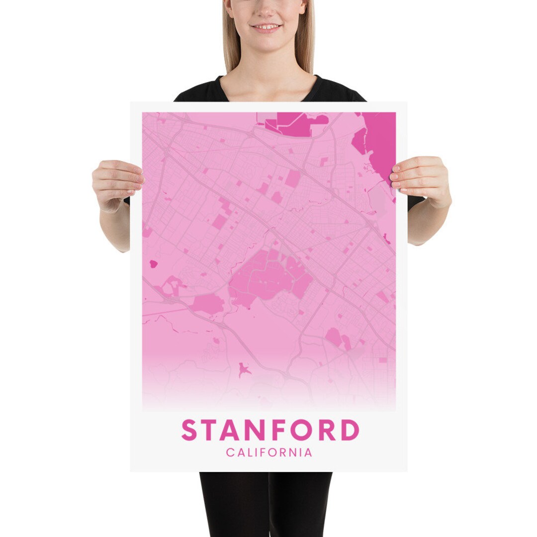 Stanford University Poster | Hot Pink | Aesthetic | Stanford California ...