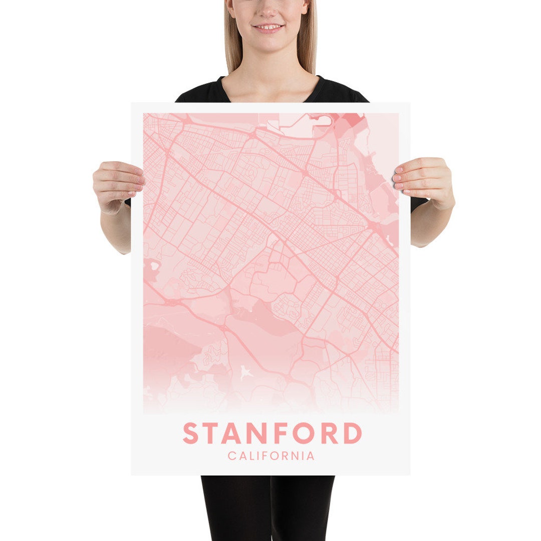 Stanford University Poster | Light Pink | Aesthetic | Stanford ...