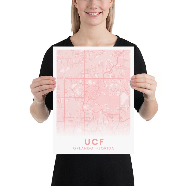 University of Central Florida UCF Poster | Light Pink | Aesthetic ...