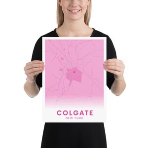 Colgate University Poster | Hot Pink | Aesthetic | Madison County New ...