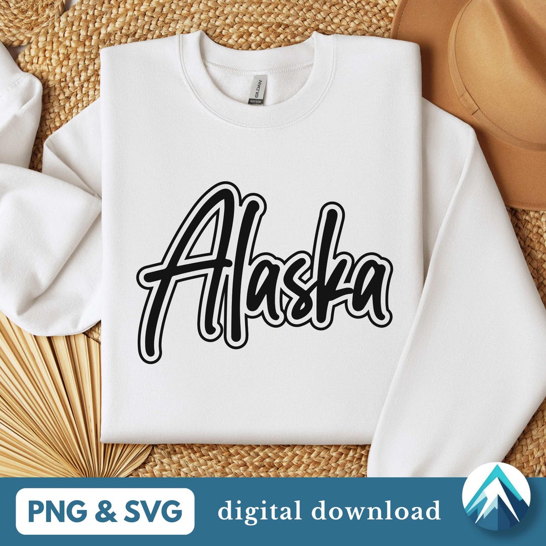 Alaska Digital Download, PNG and SVG Files, Transparent Background ...