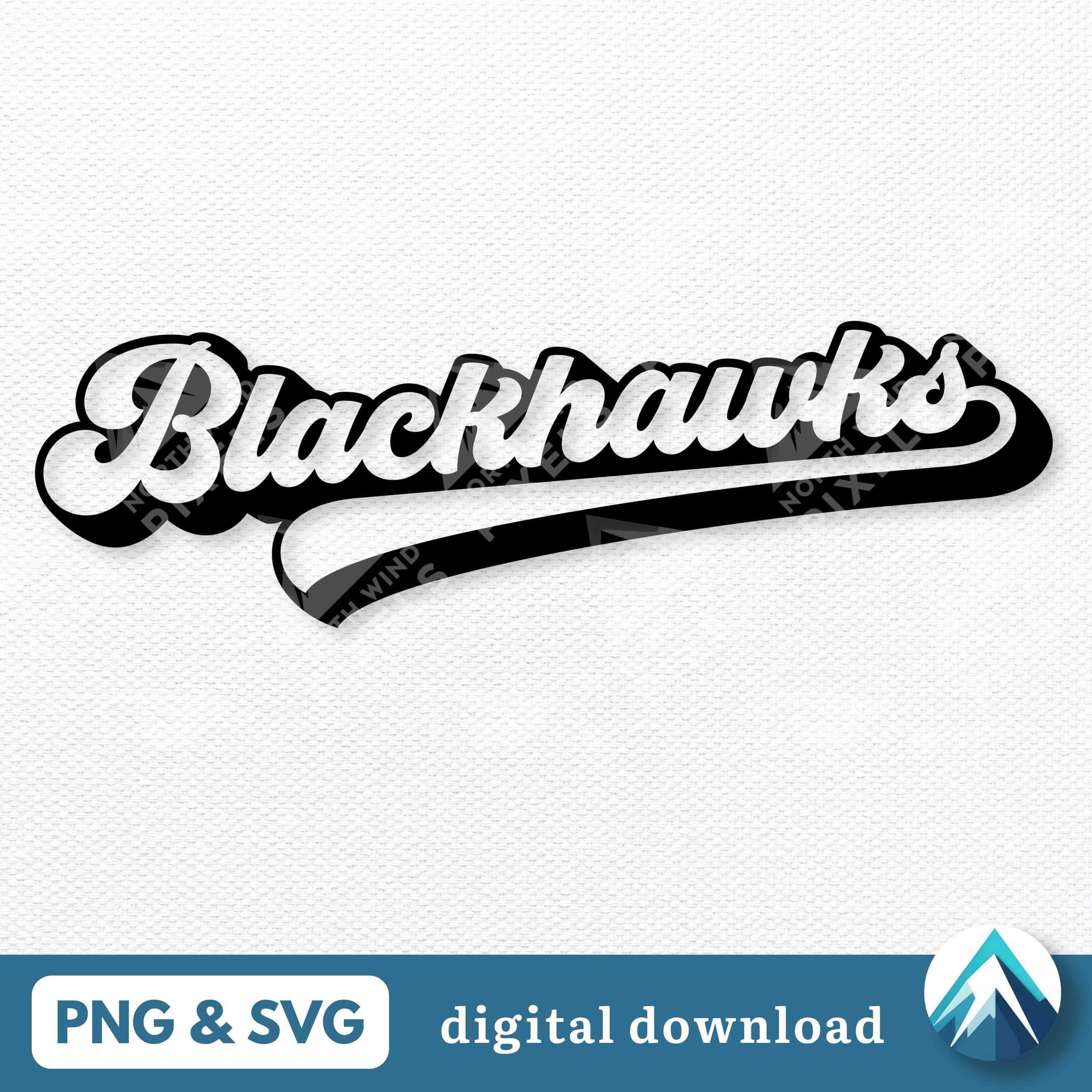 Sporty Blackhawks Digital Download, PNG and SVG Files, Transparent ...