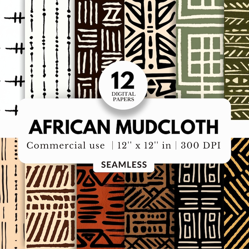 Mud Cloth Stencil - Etsy