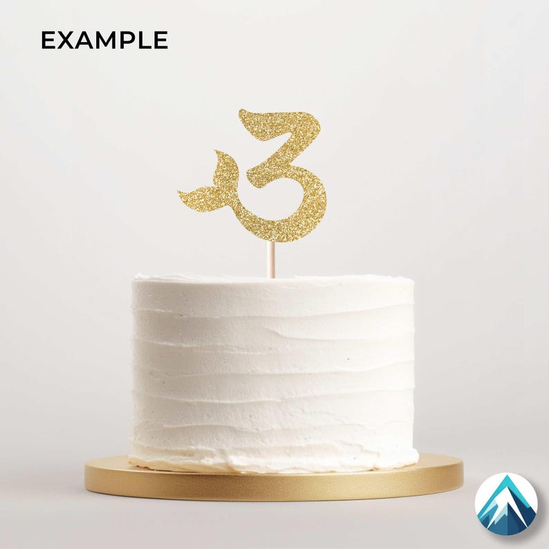 3 Mermaid Tail Birthday Number, PNG and SVG File, Digital Download ...