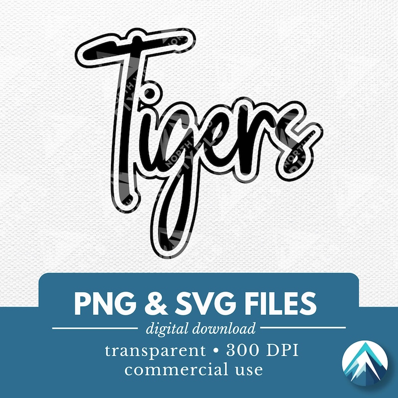 Tiger Font Svg - Etsy