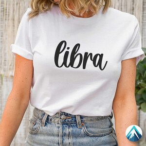 Libra Digital Download, PNG SVG File, Transparent Background, Cursive ...