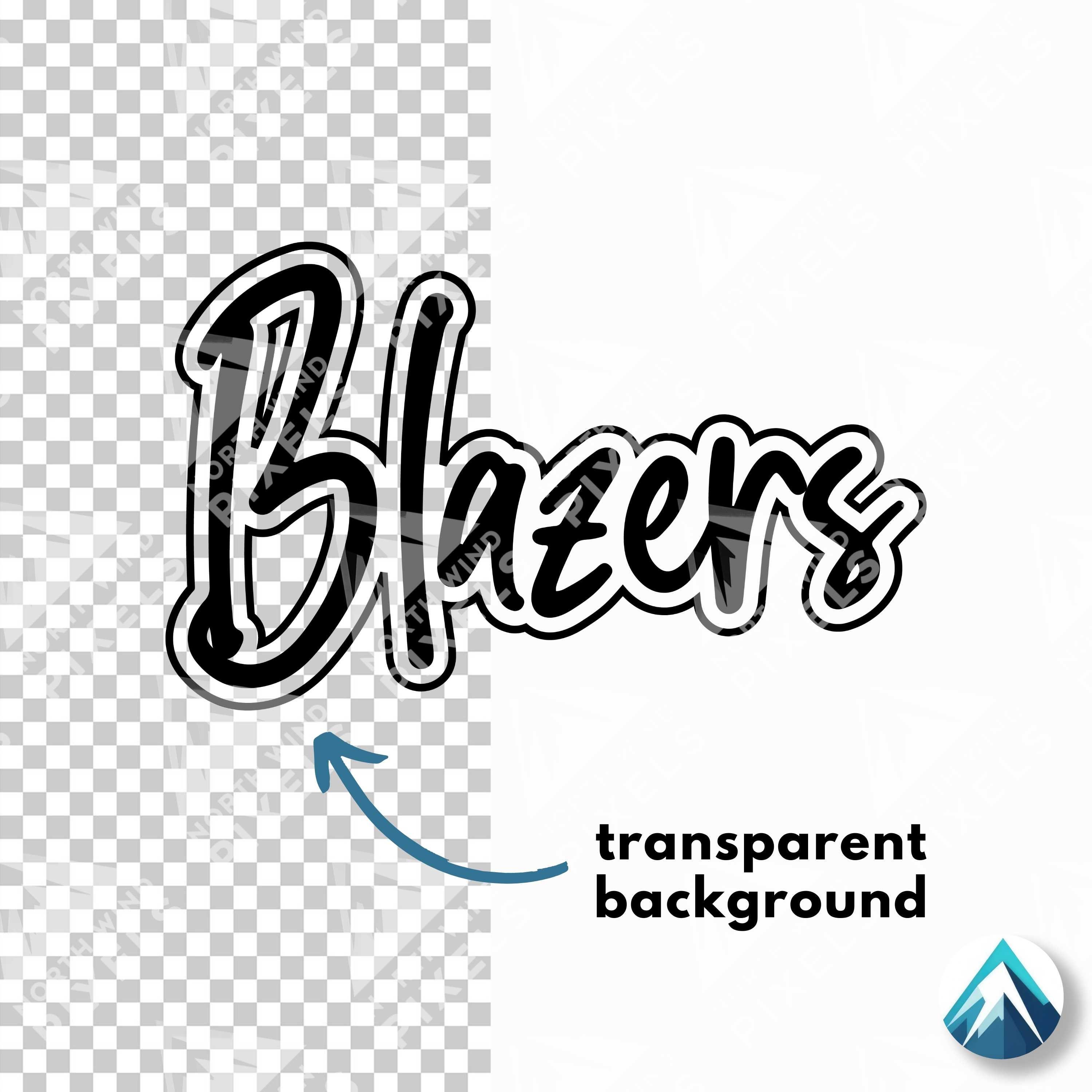 Blazers Digital Download, PNG and SVG, Clip Art With Transparent ...