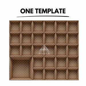 27 Empty Cardboard Box Digital Template PNG Grid - Etsy