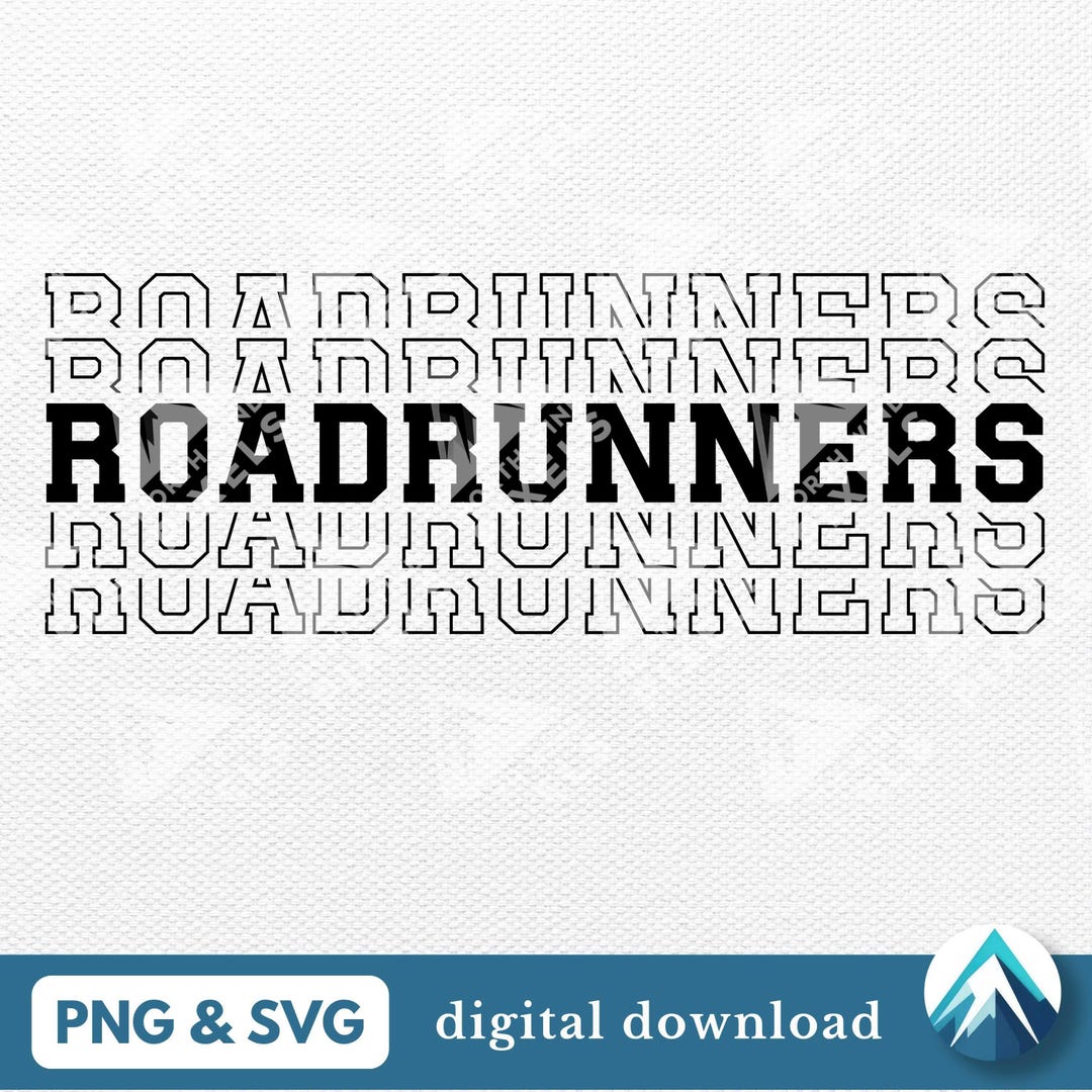 Roadrunners Digital Download, PNG and SVG Files, Transparent Background ...