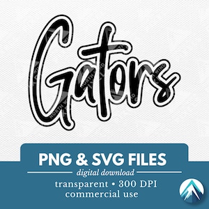 Gators Digital Download, PNG and SVG Files, Transparent Background ...