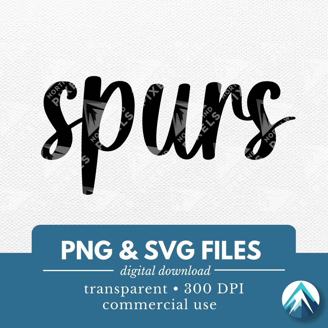 Spurs Digital Download, PNG and SVG Files, Transparent Background ...