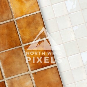 12 Antique Tile Textures Digital Papers, Repeating Pattern, Old Vintage ...