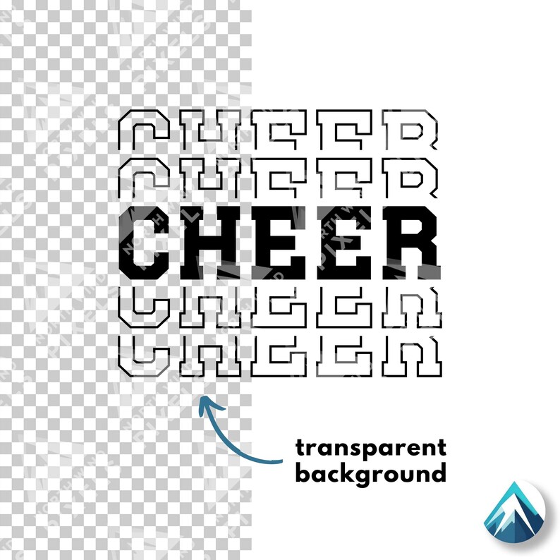 Cheer Digital Download, PNG and SVG Files, Transparent Background ...
