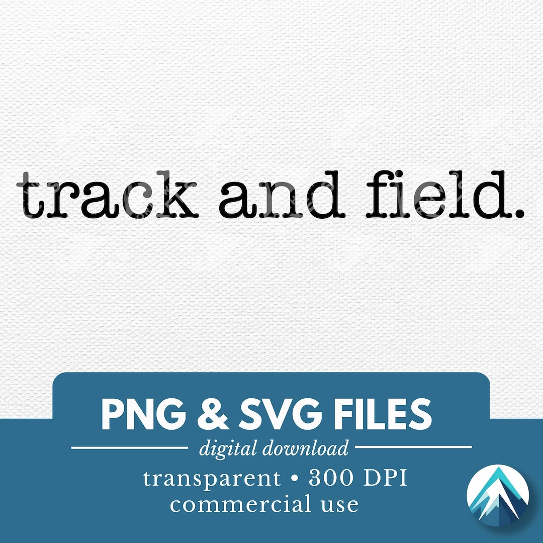 Track and Field Digital Download, PNG and SVG Files, Transparent ...