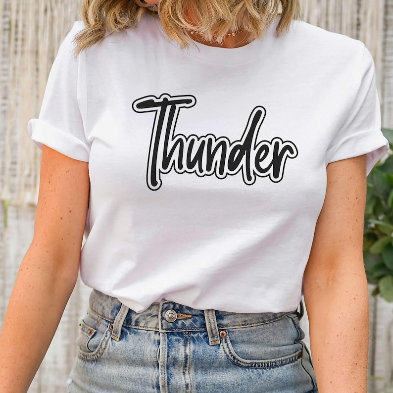 Thunder Digital Download, PNG and SVG Files, Clipart With Transparent ...