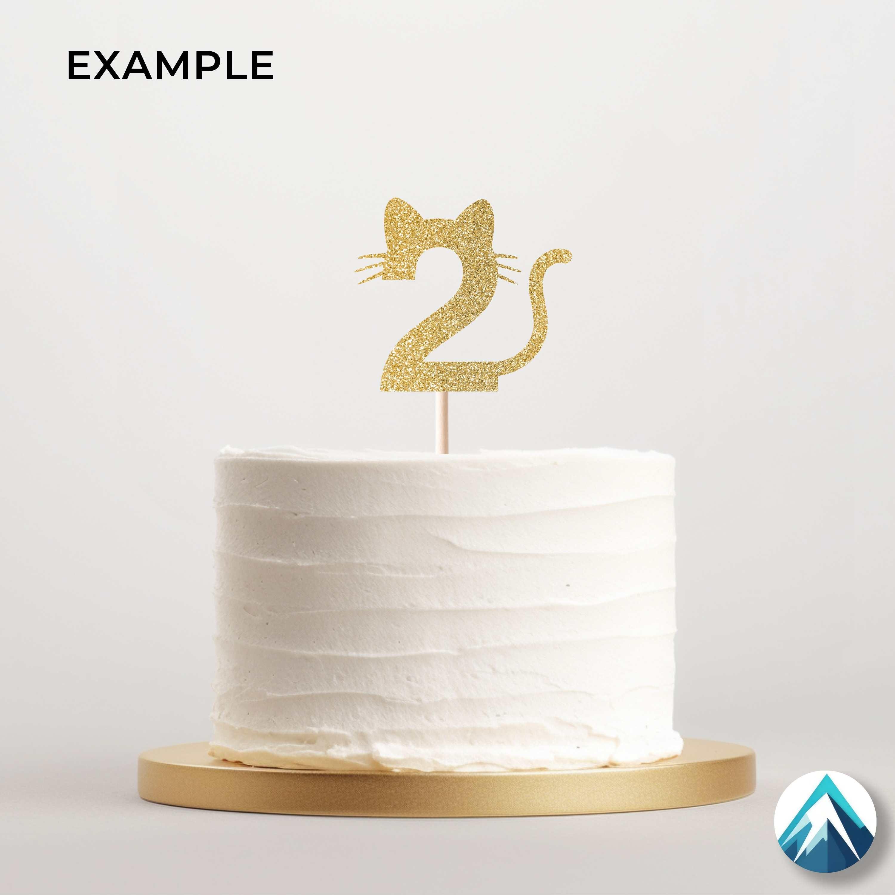 2 Cat Birthday Number, PNG and SVG File, Digital Download, Transparent ...