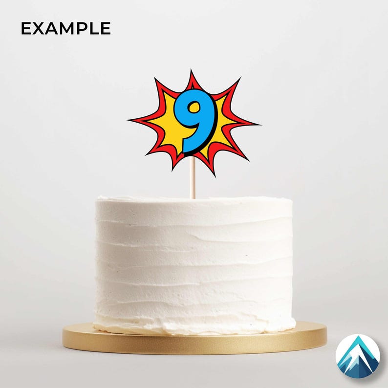 9 Superhero Birthday Number, PNG and SVG File, Digital Download ...