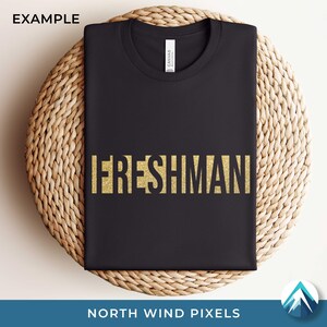 Stencil Freshman Digital Download, Svg Png Dxf Eps Files, Transparent ...