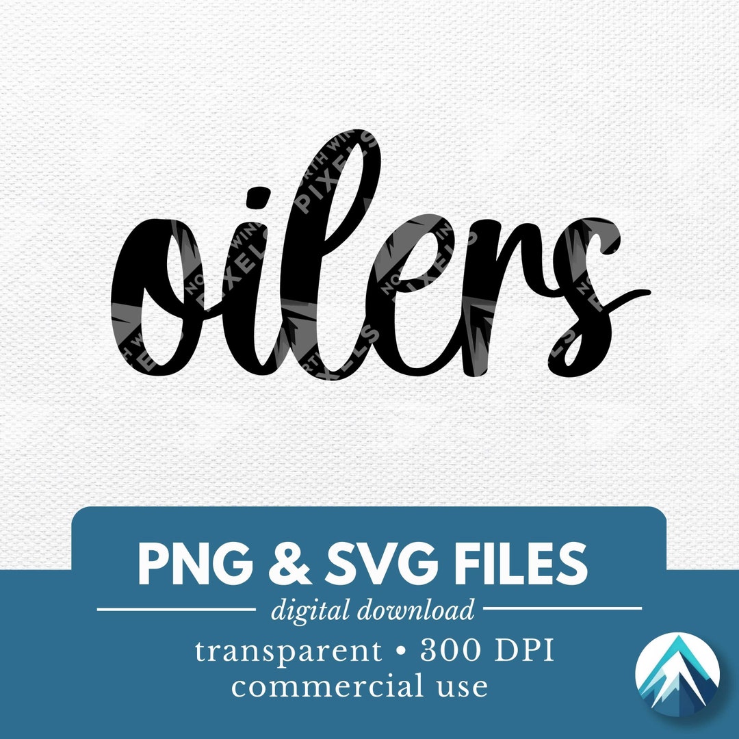Oilers Digital Download, PNG and SVG Files, Clipart With Transparent ...