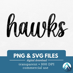 Hawks Digital Download, PNG and SVG Files, Transparent Background, Boho ...