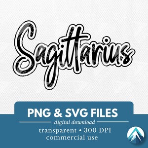 Sagittarius Digital Download, PNG and SVG File, Transparent Background ...