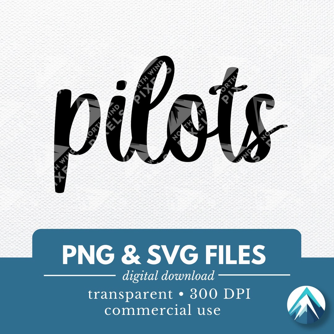 Pilots Digital Download, PNG and SVG Files, Clipart Wtih Transparent ...