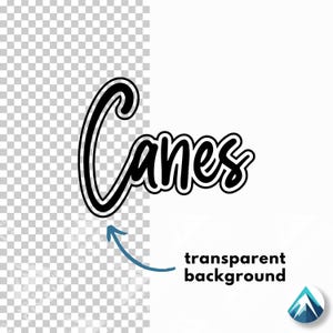 Canes Digital Download, PNG and SVG Files, Digital Download ...