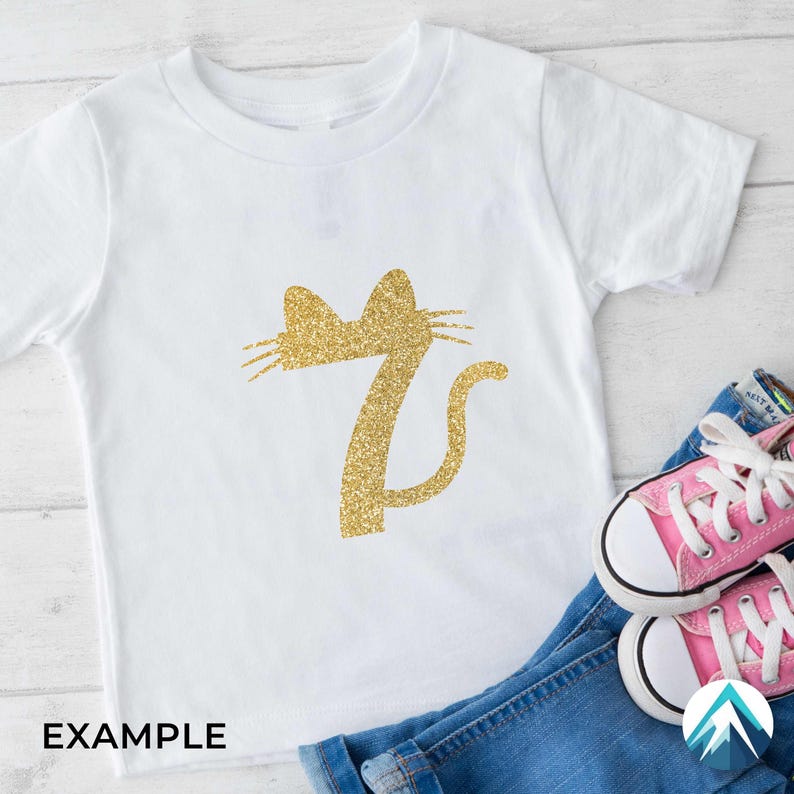 7 Cat Birthday Number, PNG and SVG File, Digital Download, Transparent ...