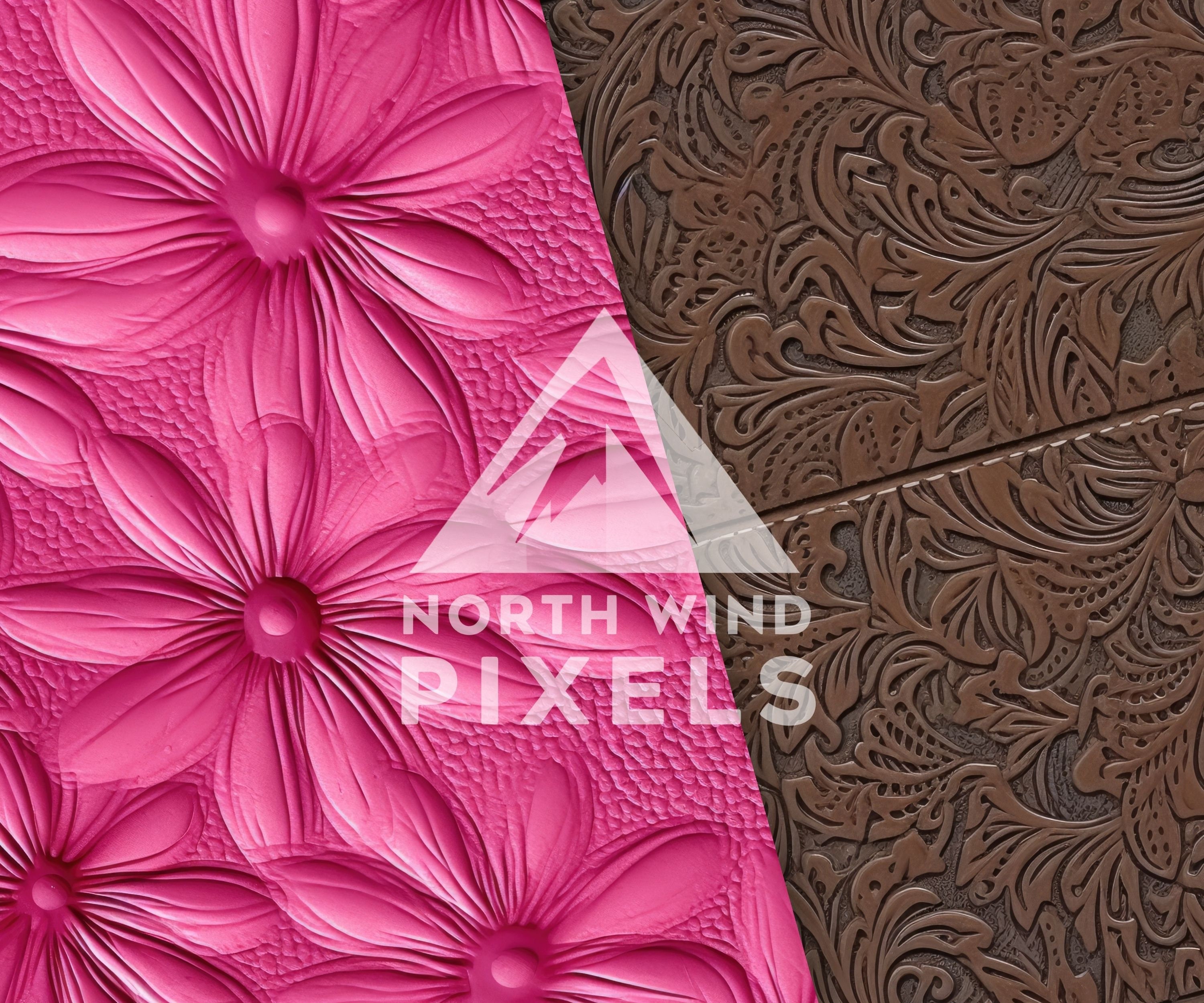 12 Pink Cowgirl Texture Digital Papers Seamless 12x12 Pink - Etsy