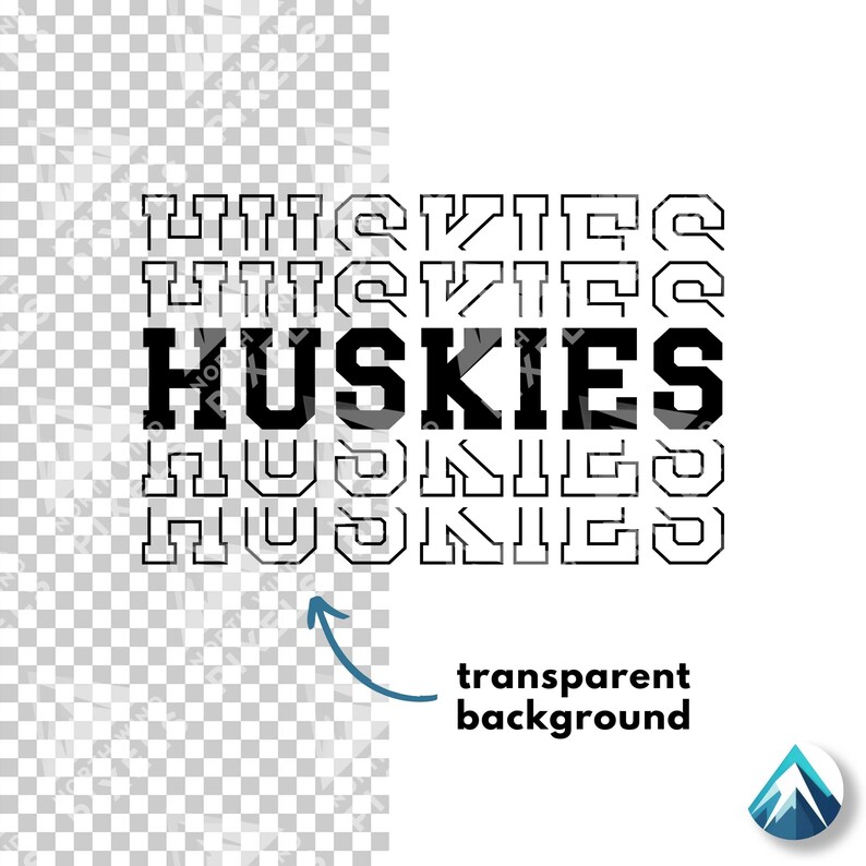 Huskies Digital Download, PNG and SVG File, Layered Clipart With ...