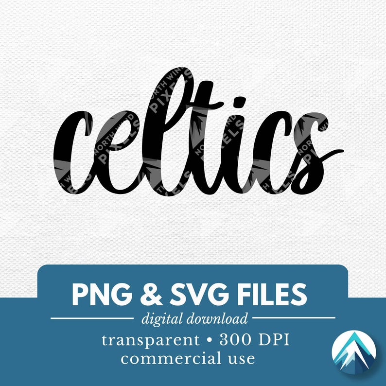 Celtics Digital Download, PNG and SVG Files, Clipart With Transparent ...