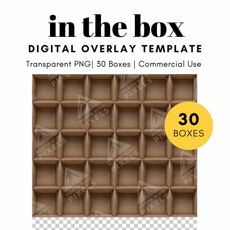 6 Cardboard Box Template - Etsy