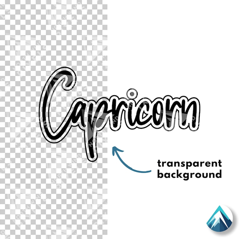 Capricorn Digital Download, PNG and SVG File, Transparent Background ...