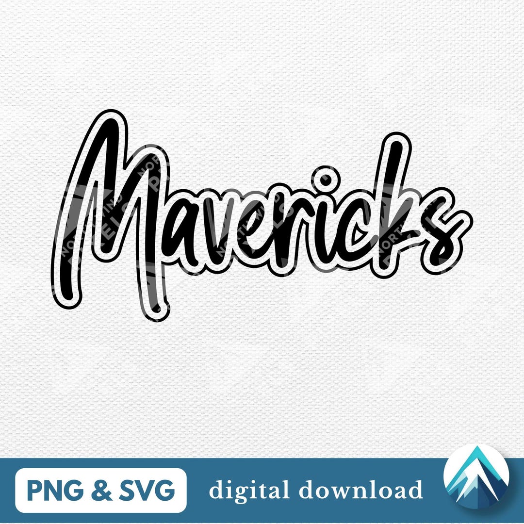 Mavericks Digital Download, PNG and SVG Files, Clip Art With ...