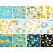 12 Cute Rubber Ducks Digital Papers, Seamless Patterns, 12x12, JPG ...