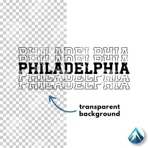 Philadelphia Digital Download, PNG and SVG Files, Transparent ...